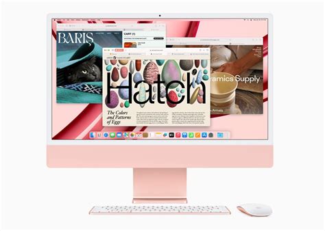 Apple Imac M3 2023 24″ 8 Go 256 Go Vert Argent Rouge And Bleu Imac