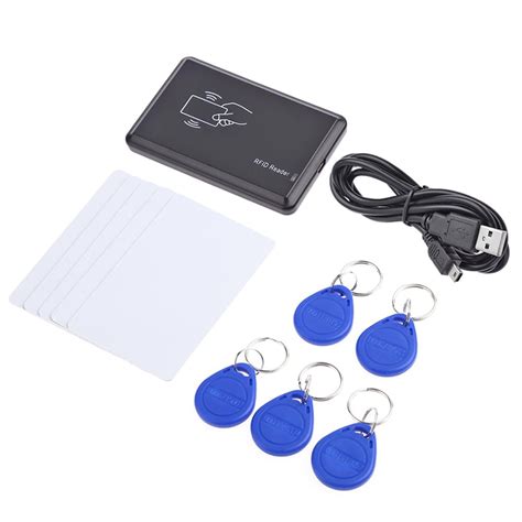 Husxh RFID USB Smart Card Reader 125khz Proximity Sensor With ID Cards Free Drive Walmart Com