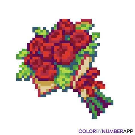 Rose Pixel Art