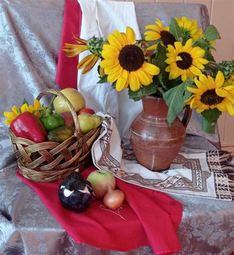 Натюрморт з соняшниками