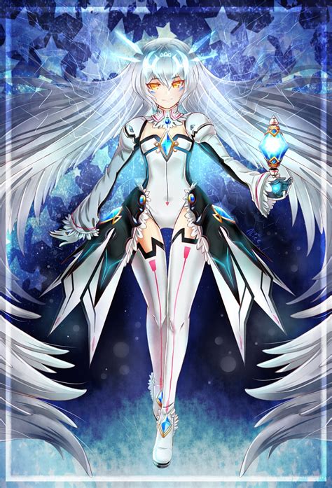 Eve And Code Battle Seraph Elsword Drawn By Apyx Danbooru