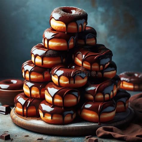 Assorted Donuts With Chocolate Glaze Pink Glaze And Well Decorated