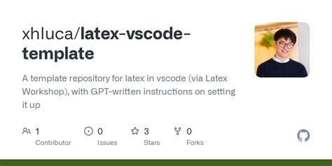 Github Xhluca Latex Vscode Template A Template Repository For Latex In Vscode Via Latex