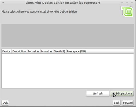 Manual Disk Partitioning Guide For Linux Mint Debian Edition LinuxBSDos