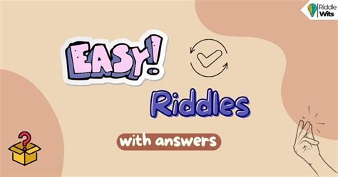 125 Easy Riddles With Answers For Fun Riddle Wits