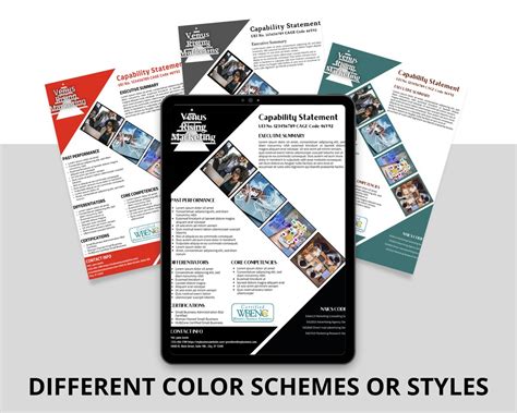 Canva Template Capability Statement Government Proposals Federal Government Contracting Template