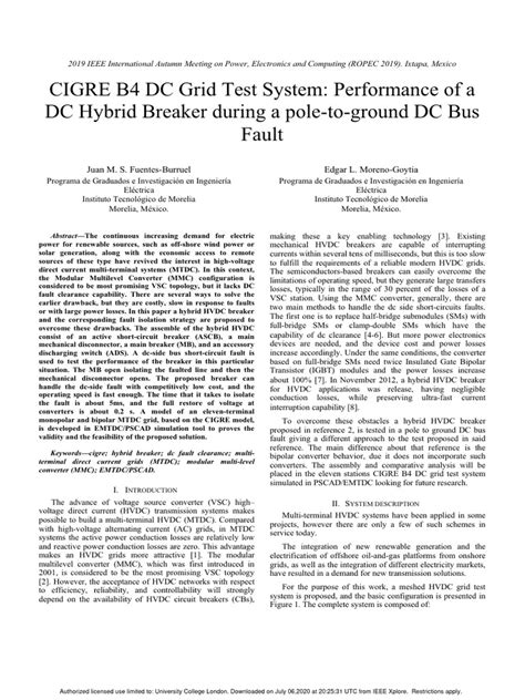 Hybrid Hvdc Circuit Breaker Overview Pdf