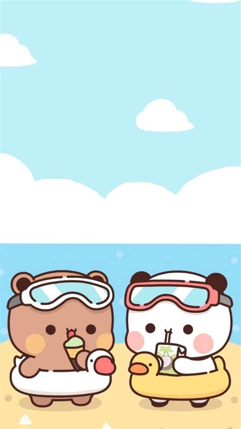 Bubu Dudu Summer 🌞🏖️ Cute Cartoon Wallpapers Cute Cartoon Images Disney Art Drawings