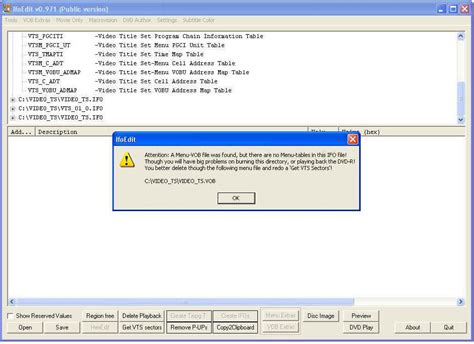 How Are Ifo Files Created With Only Vob Files Videohelp Forum