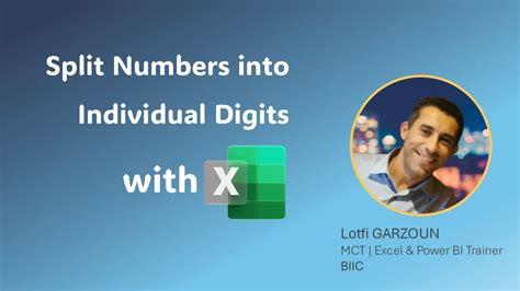 Excel Tip Easily Split Numbers Into Individual Digits Using Text To