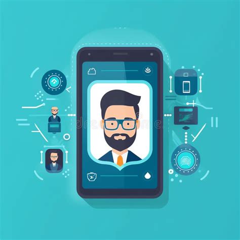 Generative Ai Face Recognition Technology Concept Stock Illustration Illustration Of Concept