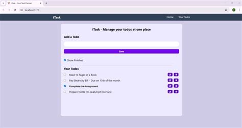Vivek Bhatt On Linkedin 🚀 Itask A Smart And Responsive Task Manager 📝 I Built Itask A Simple