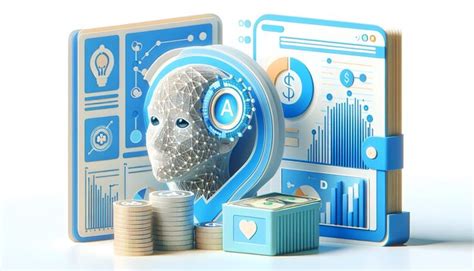 3d Ai Data Processing Icon Enhances Financial Network Security Isolated