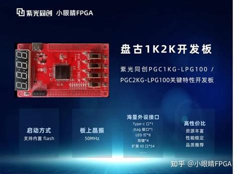 紫光同创pgc1kg lpg100 pgc2kg lpg100开发套件 盘古1k 2k开发套件 知乎