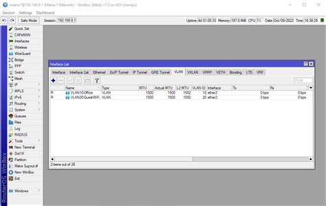 HP ProCurve G VLAN With MikroTik G R Matrix
