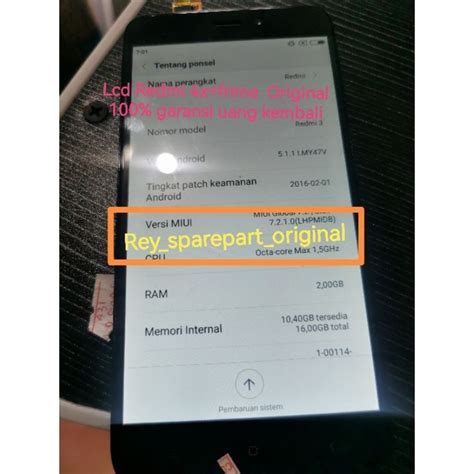 Jual Original Lcd Touchscreen Copotan Pabrik Redmi X Prime Normal Tested Shopee Indonesia