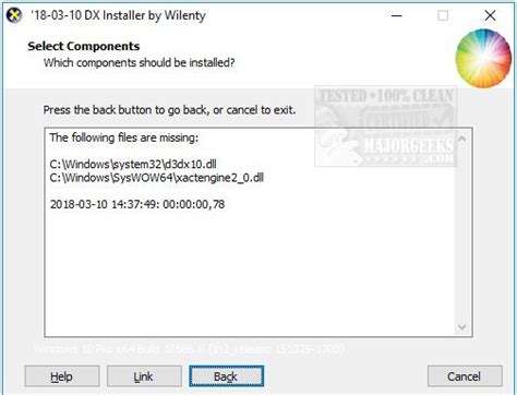 Restore A Missing DirectX DLL File MajorGeeks Restore A Missing DirectX DLL File MajorGeeks