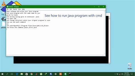 How To Run Java Program With Cmd Youtube