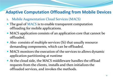 Offloading In Mobile Cloud Computing Pptx