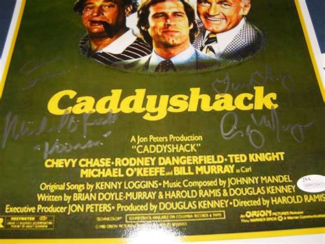 Caddyshack Autographed 11x17 Movie Photo Noonan Lacey Spaulding Jsa