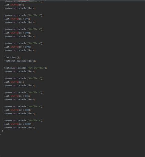 In Java Implement A Shuffle Method That Randomly