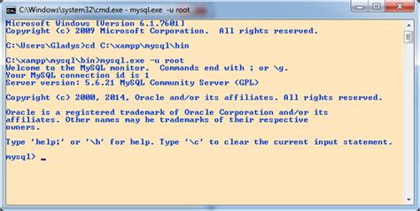 princess gladys ingrid membuat tabel relasi database mysql dengan cmd