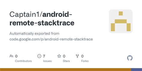 Github Captain1android Remote Stacktracep