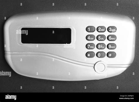 Black Steel Safe With Electronic Lock Closeup Stock Photo Alamy