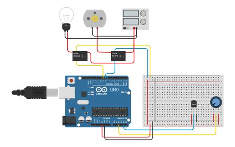 Circuit Design Smart Cooling And Heating Tinkercad