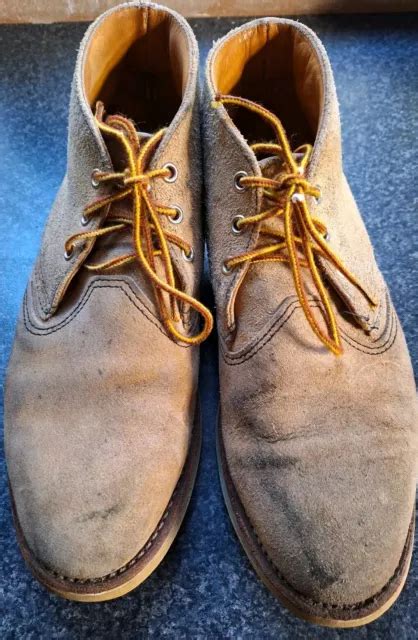 Red Wing Beige Suede 3142 Chukka Boot Size 9 Uk Used £4999 Picclick Uk