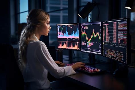 Premium Ai Image Closeup Portrait Of A Financial Analyst Engaged In