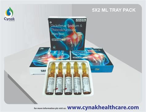 Diclofenac Sodium 375mg Thiocolchicoside 20 Mg Injection At ₹ 75