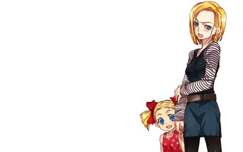 Download Android18and Marron Artwork Wallpaper