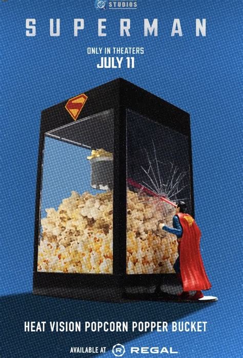 New Superman Movie Regal Cinema Heat Vision Popcorn Bucket Same Say