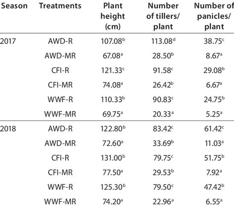 Effect Of Intercropping On The Growth Of Rice Under Different Download Scientific Diagram