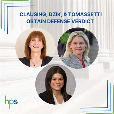 Congratulations To Hps Attorneys Marilee Clausing Katherine Dzik And Olivia Tomassetti For