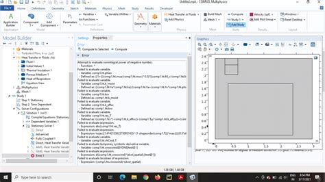 How To Fix This Error In Comsol Which States Attempt To Evaluate