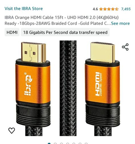 Hdmi Cable 4m Computers And Tech Parts And Accessories Cables And Adaptors On Carousell