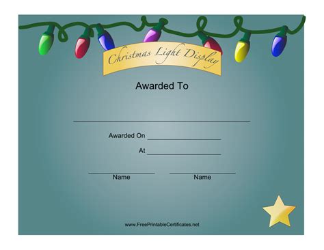 Christmas Award Certificate Template Free Download At George Redden Blog
