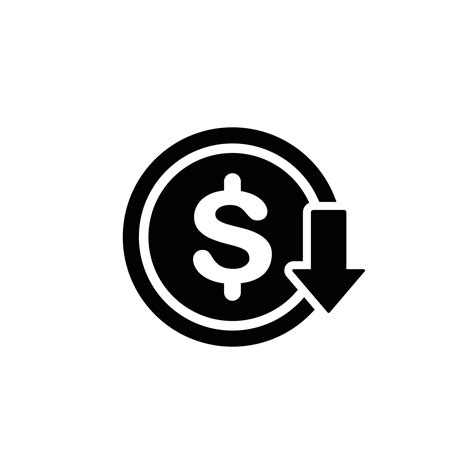 Price Reduction Simple Flat Icon Vector Illustration Cost Reduction Icon 18783851 Vector Art At