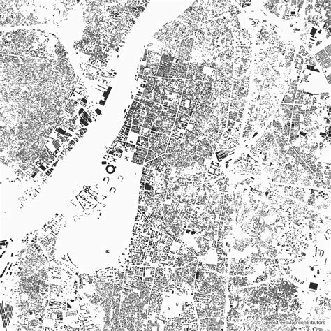 Kolkata Figure Ground Diagram And City Map Figuregrounds