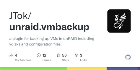 Github Jtok Unraid Vmbackup A Plugin For Backing Up Vms In Unraid Including Vdisks And
