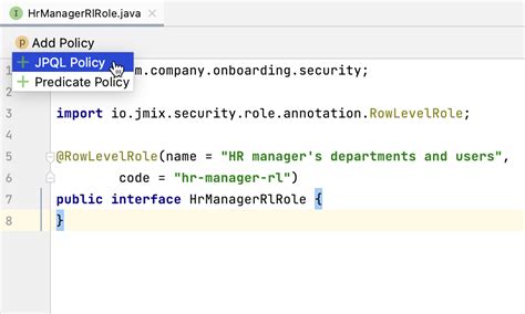 9 Data Access Control Jmix Documentation