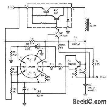 High Voltage Negative Switching Regulator Power Supply Circuit Circuit Diagram SeekIC Com