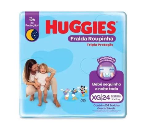 Fralda Huggies Tripla Proteção Roupinha Xg 24 Unidades Em Promoção No Mamãe Pechincha