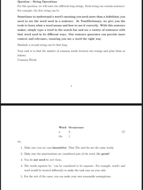 Solved Question String Operations For This Question We Chegg Com
