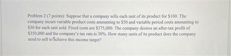 solved problem 2 7 ﻿points suppose that a company sells