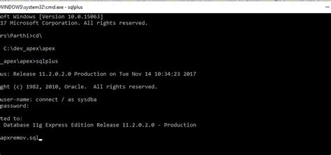 Uninstalling Oracle Apex Apex Parthiban