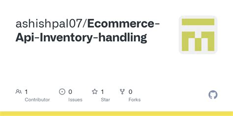 Github Ashishpal Ecommerce Api Inventory Handling