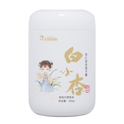大树伯伯杏仁七白饮百合银耳莲子羹杏仁粉冲饮营养代餐官方旗舰店虎窝淘